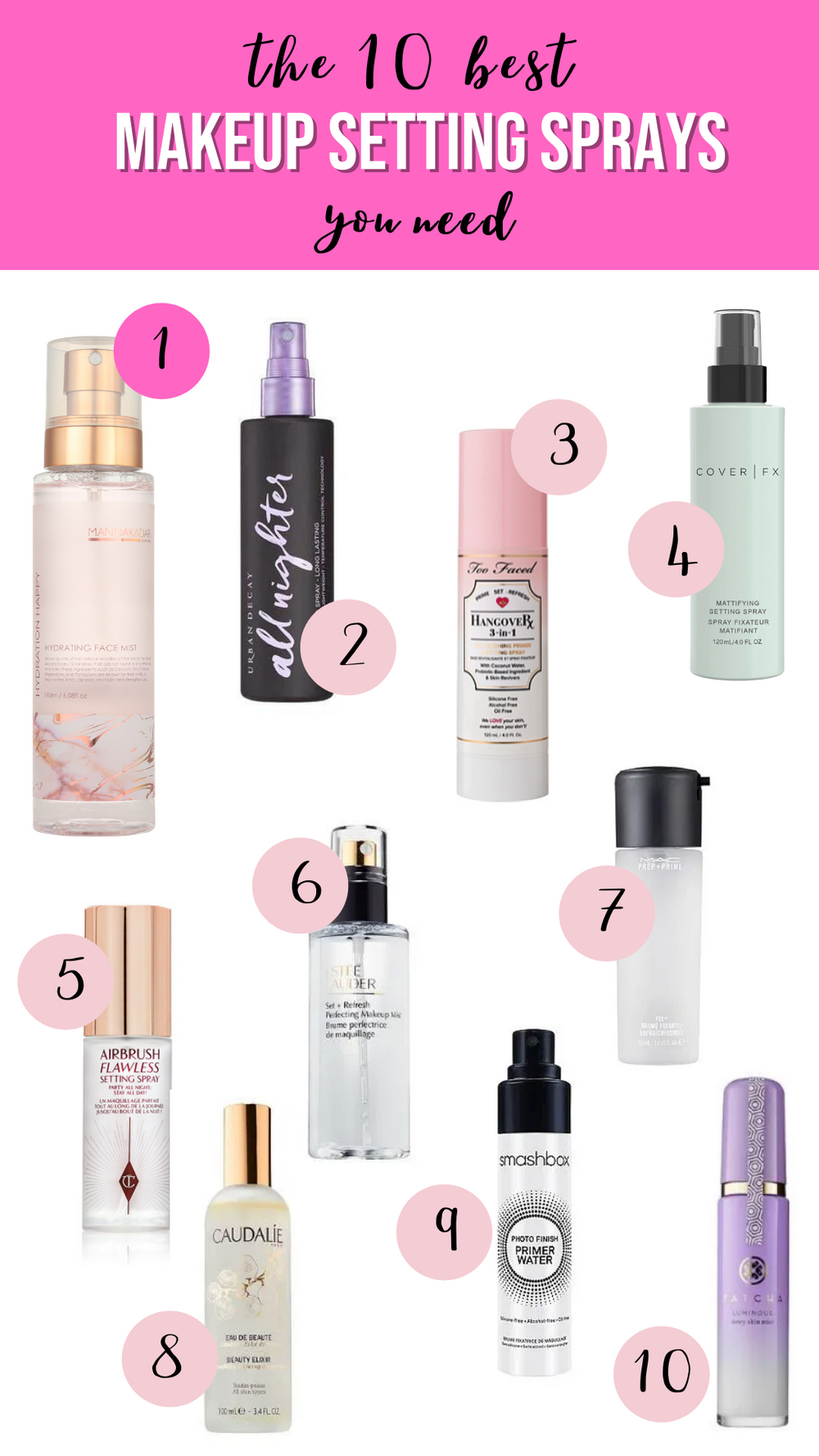 The 10 Best Makeup Setting Sprays You Need – Manna Kadar Cosmetics