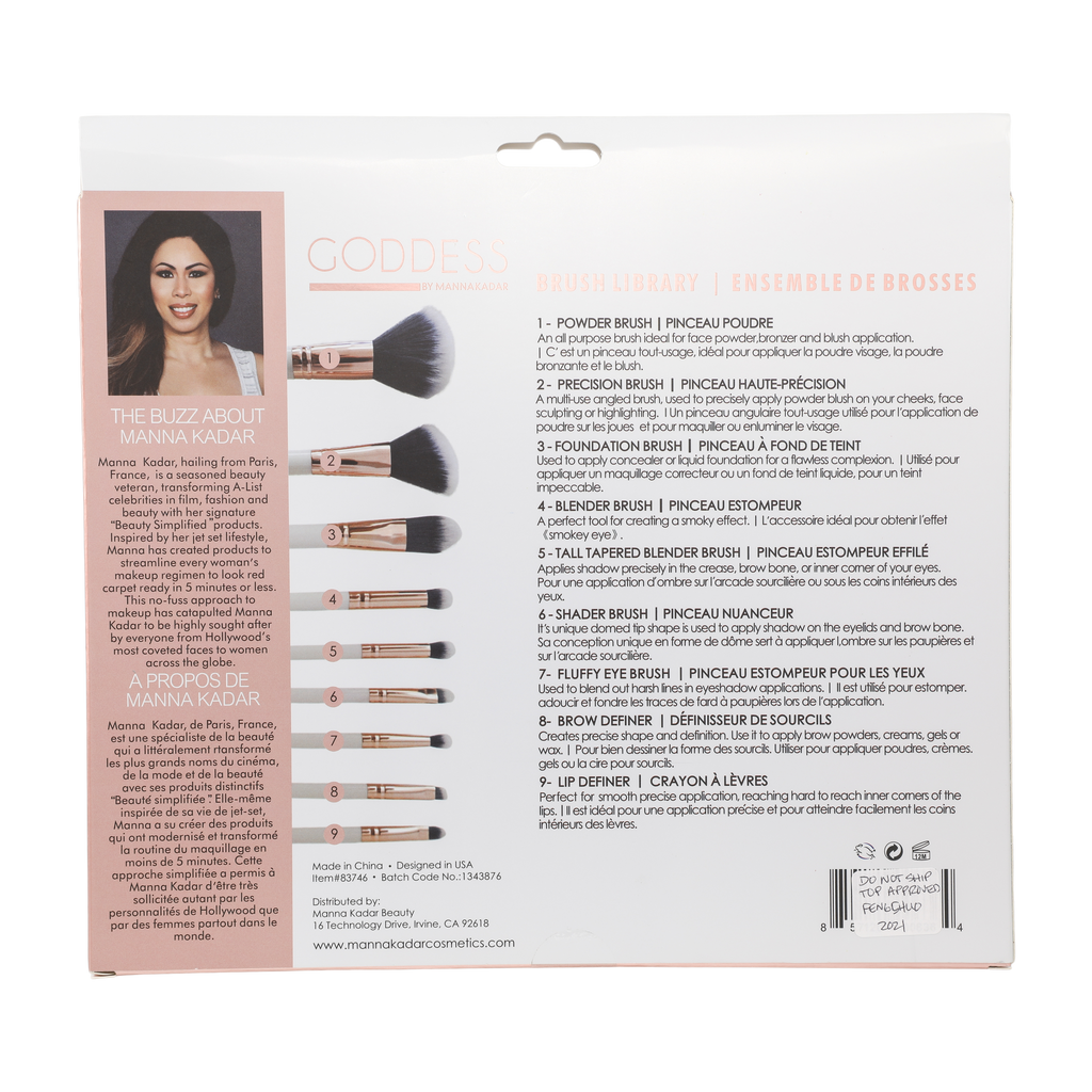 Brush Library - Brush Set | Face Brush, Eye Brush, Powder Brush